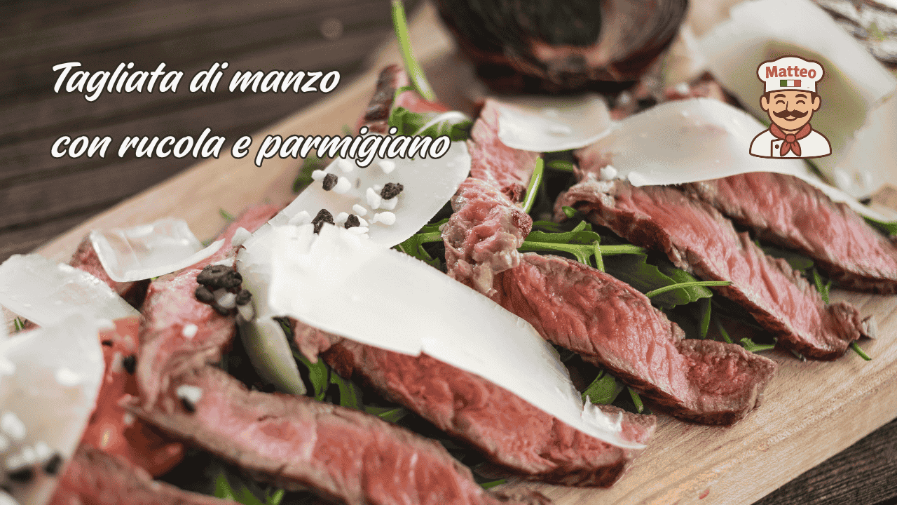 Tagliata di manzo con rucola e parmigiano – italské plátky masa s ...